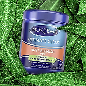 Noxzema Ultimate Clear Face Pads Clears & Prevents Acne Anti-Blemish Made with Over 60% Alcohol 90 Count