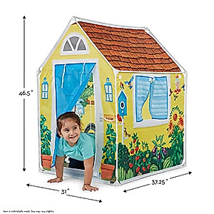 Melissa & Doug Cozy Cottage Fabric Play Tent and Storage Tote