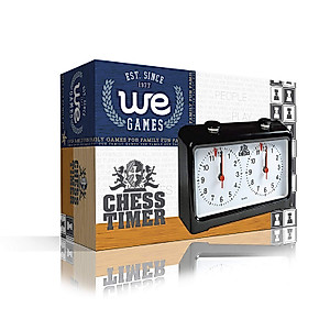 WE Games Royal Crest Analog Chess Clock/Timer by Wood Expressions