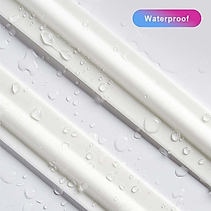 26 Feet Window Draft Stopper Foam Seal Strip Self Adhesive, Window Insulation and Door Side Weather Stripping Soundproof, Door Bottom Sweep Noise Gap Blocker (White)