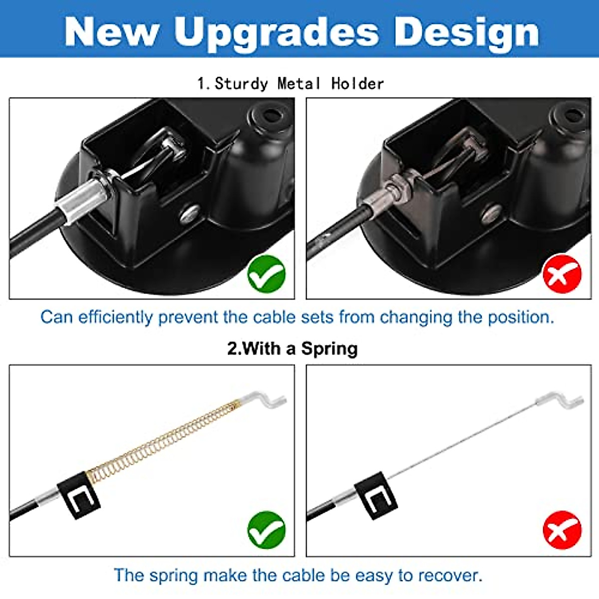 Nonley Recliner Replacement Parts, Heavy-Duty Metal Recliner Handle Replacement with Cable, Durable Recliner Pull Handle Release Fits Most Major Recliner Couch Sofa Chair