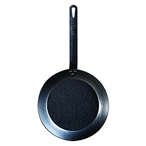 Lodge Manufacturing Company CRS10HH61 Carbon Steel Skillet, 10-inch, Black/Orange