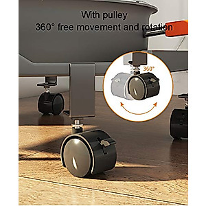 YUEGOO Kitchen Sinks Solid Under Sink Storage Multipurpose Storage Organiser,Adjustable Kitchen Organizer,Multi Purpose Bathroom Under Sink Unit Shelf Organiser Storage Tidy Under/Black/4 Floors