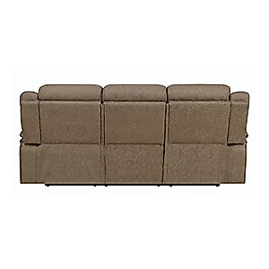 Houston Motion Sofa with Contrast Stitching Tan 602264