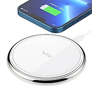 Magnetic Wireless Charger, Vebach Aluminum Fast Wireless Charging Pad with Detachable Cable Compatible with iPhone 14/14 plus/13/13 Pro/13 Pro Max/13 Mini, 12/12 Pro/12 Pro Max, AirPods 3 2 Pro etc