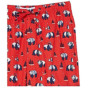 Amazon Essentials Men's Flannel Pajama Pant - Discontinued Colors, Red Panda, X-Large