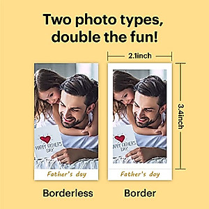 KODAK Mini 2 Retro 4PASS Portable Photo Printer (2.1x3.4 inches) Initial 8 Sheets + 60 Sheets + Gift Bundle, Black