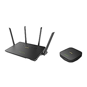 D-Link COVR Whole Home Mesh WiFi System AC3900, Up to 6,000 sq ft, Router & Seamless Extender Wireless Internet MU-MIMO (COVR-3902-US)