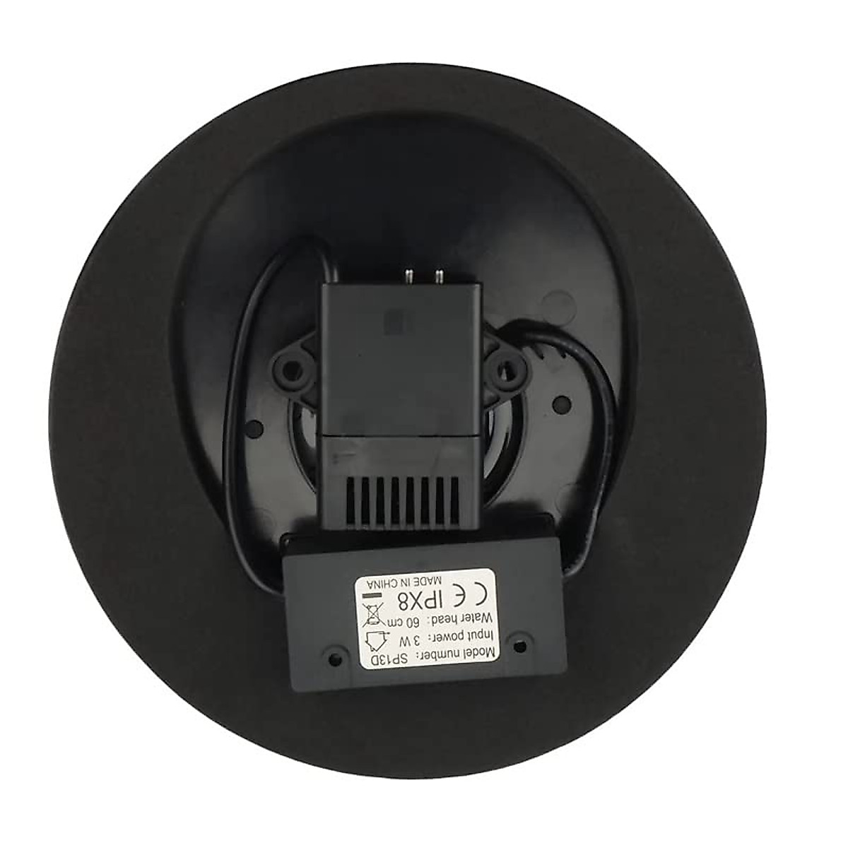 LUKEO Floating Solar Fountain Garden Water Fountain Colorful LED Lights Solar Panel Powered Fountain Pond Pools Garden