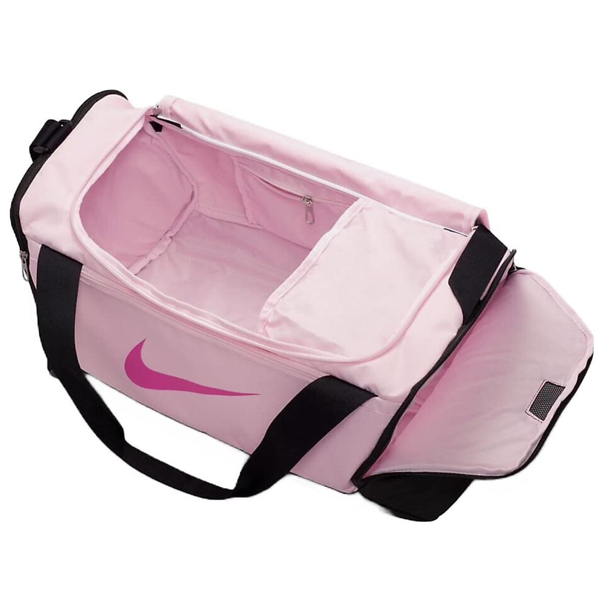 Nike Brasilia 9.5 Small Training Gym Sports Duffel Bag (Pink/Dark Pink/Black)