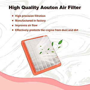 Aouton 17211-ZL8-003 17211-ZL8-023 Air Filter for Honda Gc135 Gcv135 Gc160 Gcv160 Gc190 Gcv135 Gcv190 Kohler XT149 XT173 XT650 XT675 Troy-Bilt Push Lawn Mower Air Cleaner (2PCS)