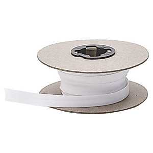 Pearl 5/8" Double Fold Quilt Binding, P/C, 25 yd, White