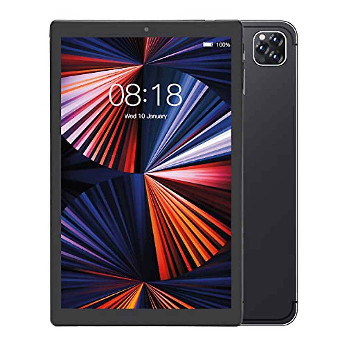 Luqeeg 10.1 Inch Tablet, 1080P Full HD Tablet, 1080x1920 IPS Touchscreen, 11, 4GB+64GB, 8MP+13MP, Type C, 8000mAh Fast Charging Battery