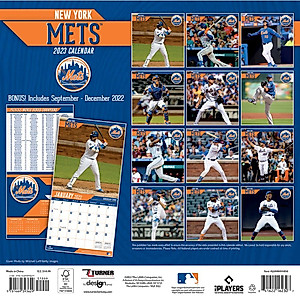 New York Mets 2023 12x12 Team Wall Calendar