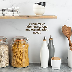 kitchentoolz Large 1 Gallon Glass Mason Jar Extra Wide-Mouth with Hinged Lids, Airtight Leakproof Glass Canning Jars, Container for Preserving, Overnight Oats - Pack of 1