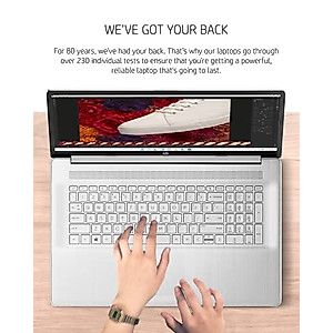 HP 17-inch Laptop, 11th Generation Intel Core i5-1135G7, Iris Xe Graphics, 8 GB RAM, 256 GB SSD, Windows 11 Home (17-cn0025nr,Natural Silver)