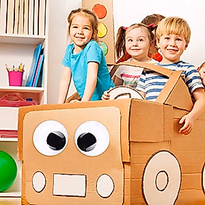 DIYASY 7.5 Inches Giant Googly Eyes, 2 Pcs Large Wiggle Eyes Self Adhesive for DIY Craft Decorations and Christmas Ornaments.