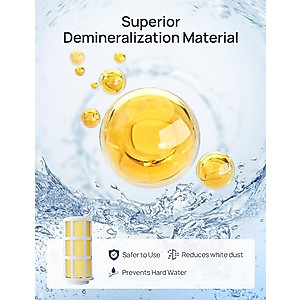 Dreo Demineralization Cartridge 3-Pack for Humidifiers, Compatible with Dreo Humidifiers HM512S/713/713S, Prevent Mineral Build-up, Filter Hard Water, Eliminate White Dust