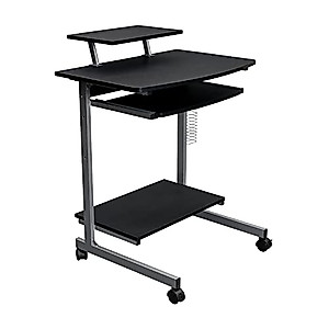 Techni Mobili Compact Computer Cart With Storage, Graphite
