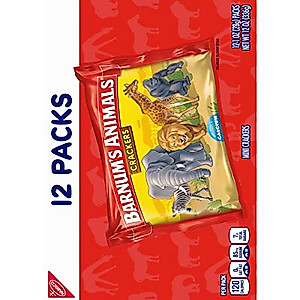 Barnum's Original Animal Crackers, 12 Snack Packs