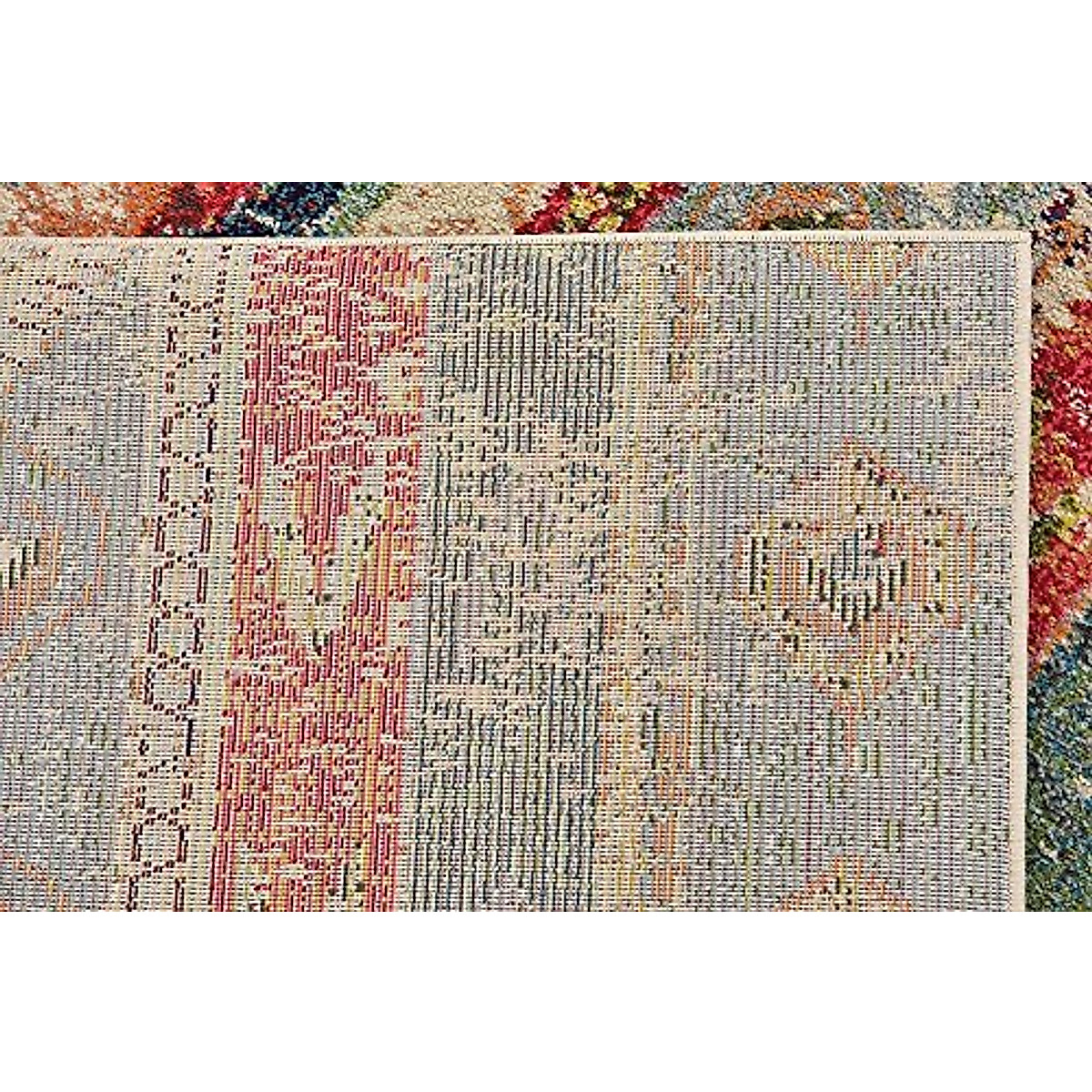 Unique Loom Sedona Collection Distressed, Southwester, Over-Dyed, Vintage Area Rug, 9' 0" x 12' 0", Blue/Beige