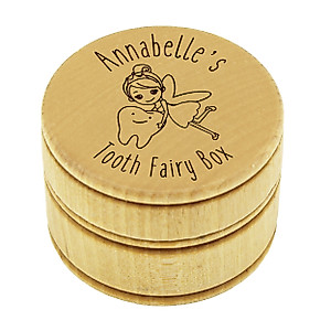 My Personal Memories Custom Personalized Wood Tooth Fairy Keepsake Box Holder for Boy or Girl - Monogrammed and Engraved