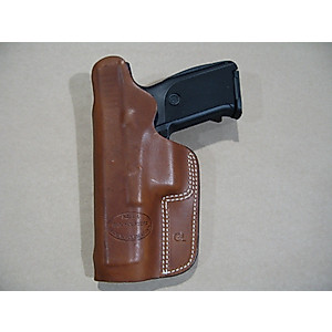 Ruger SR9, SR40, SR45, 9E IWB Leather in Waistband Concealed Carry Holster TAN RH