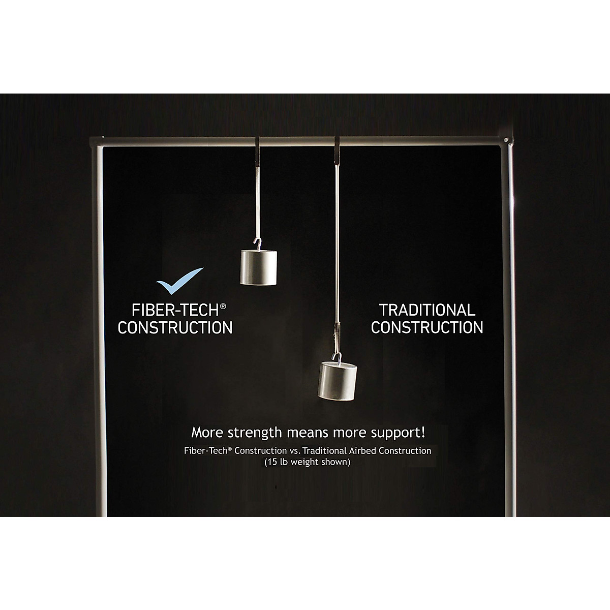 Intex Comfort Plush Elevated Dura-Beam Airbed with Internal Electric Pump, Bed Height 22", Queen Grey