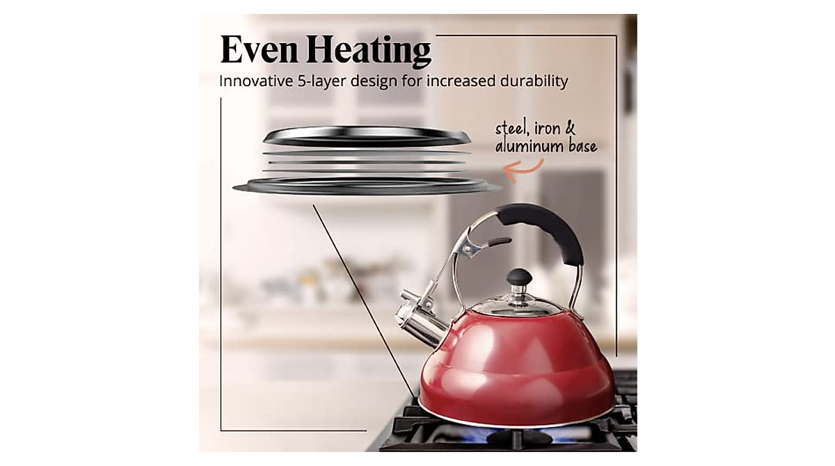 Willow & Everett Whistling Tea Kettle - 2.75 Quart