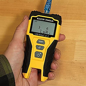 Klein Tools VDV526-200 Cable Tester, LAN Scout Jr. 2 Ethernet Cable Tester for CAT 5e, CAT 6/6A Cables with RJ45 Connections