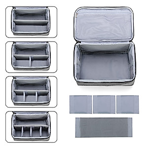 Trunab Medicine Storage and Organizer Bag Empty, Pill Bottle Organizer with Portable Small Pouch, Home First Aid Box for Emergency Medication, Supplements or Medical Kits (Bag Only)(Patent Design)