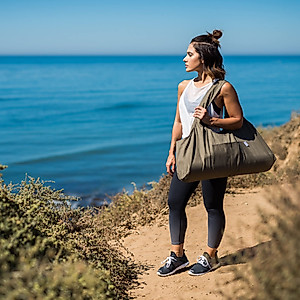 Yogiii Yoga Mat Bag | The ORIGINAL YogiiiTotePRO | Large Yoga Mat Bag or Yoga Mat Carrier with Side Pocket | Yoga Bag Fits Most Size Mats (Obsidian Black)