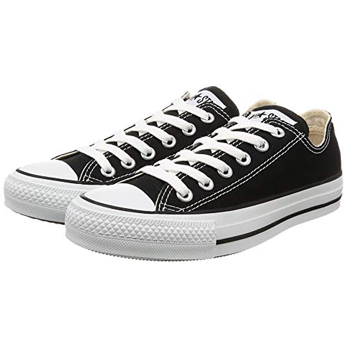 Converse Unisex Chuck Taylor All Star Low Top Black/White Sneakers - US Men 6 / US Women 8