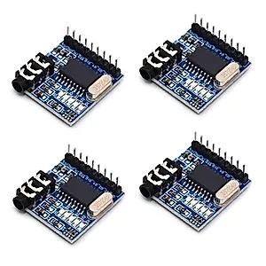 Rakstore 4Pcs MT8870 DTMF Voice Decoding Module Phone Module Speech Decoding Voice Board Module LED Indicators with Pins