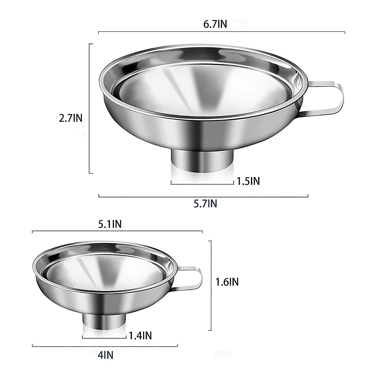 Cedilis 4 Pieces Canning Kit, 1PC Canning Rack+ 1PC Canning Jar Lifter Tong+ 2PC Canning Funnels, Stainless Steel Canning Supplies Canning Rack and Canning Tong for Mason Jars