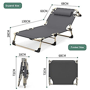 ABaippj Zero Gravity Recliner - Reclining Outdoor Sun Lounger - Relaxer Chair for Patio Decking Gardens Camping