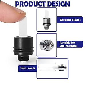 Ceramic heating head are Heating Multi-Tool for Slicing Wax or Viscous oil etc(black)