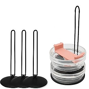 3 Pieces Tumbler Lid Organizer，Lid Organizer with Collapsible Design、Can Accommodate Up to 10 Cup Lid，Saves Kitchen Cabinet and Countertop Space （Suitable for Cup Lid Mouth Than 1.5cm）