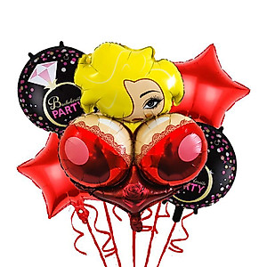 Bachelorette Balloons, Bachelorette Party Balloons, Fun Decorations for Bachelorette Party, Bridal Shower, Girls Night, Engagement Party, Wedding, Mylar Balloons for Bachelorette Party Decor