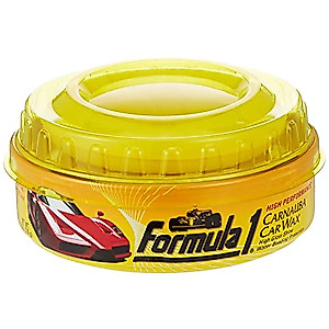Formula 1 Carnauba High-Gloss Shine Car Wax Paste – Carnauba Wax Car Polish for Car Detailing to Shine & Protect – Car Scratch Remover w/Micro Polishing Agents – Car Cleaning Supplies (8 oz)