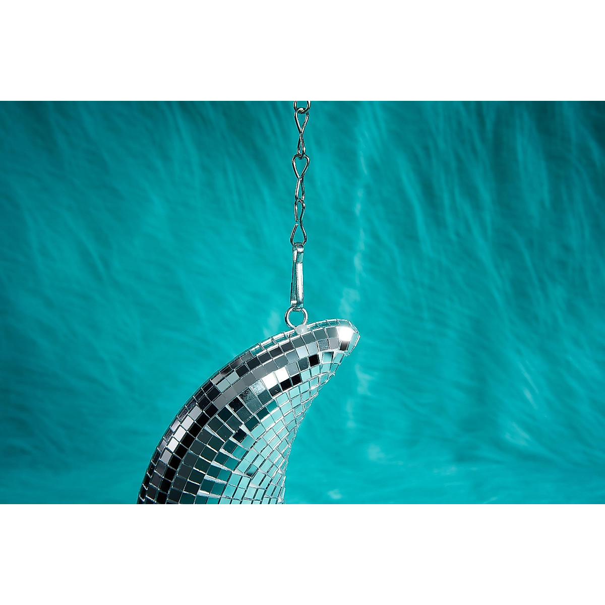 Valentines-Day Gift Disco Ball Moon-Shaped - Disco Balls Decor for Party,Room,Home,Bar,Hanging Disco Decor Retro-Reflective Disco Ball Lights Funky Home Decor(8 inch)