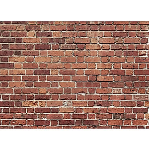LTLYH 7x5ft Red Brick Wall Photography Backdrop Photo Background Kids Birthday Cake Smash Photoshoot Wedding Graduation Party Photographer Photo Booth Studio Props Banner 080
