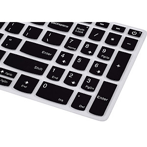 Keyboard Cover for Lenovo IdeaPad 3 15 15.6 17.3, Lenovo Yoga C740 C940 15.6 / Yoga 9 9i 15.6 / ideaPad L340 S340 320 330 330s 340s V330 520 720s 130 S145 15.6 / ideaPad 320 330 17.3 inch -Black