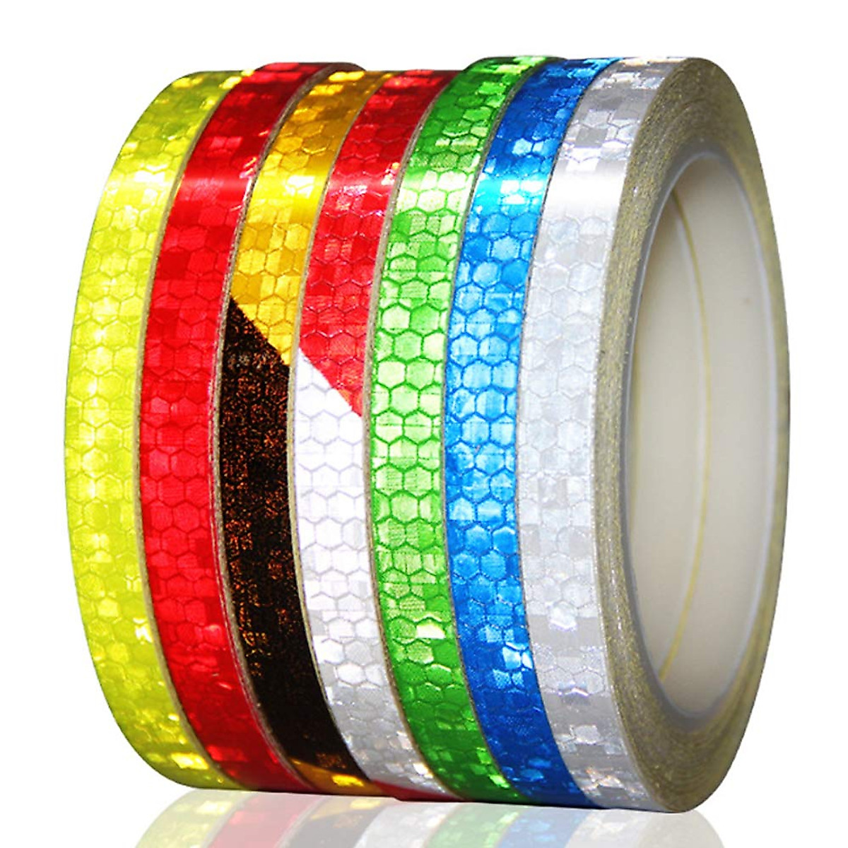 Red Reflective Tape 0.5"X10'-Waterproof Self-Adhesive Trailer Reflector Tape-Reflective Tape forBicycle, bicycle，Trucks,Trailers,Cars.Warning Caution Conspicuity Tape (Red)
