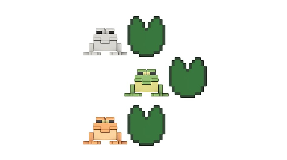 Minecraft Frogs Action Figure 3-Pack | Build End Portal