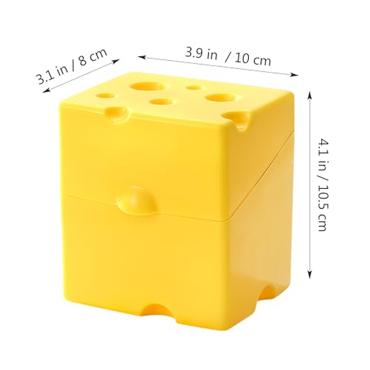 STOBAZA Sliced Cheese Storage Container, Sliced Cheese Container with Flip Lid Cheese, Cheese Slice Crisper Refrigerator Storage Rack Clamshell for Kitchen