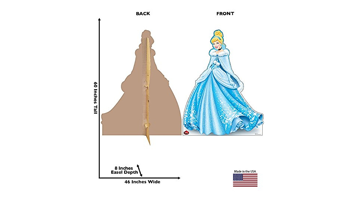 Disney Holiday Cinderella Cardboard Standup - Life Size & Festive