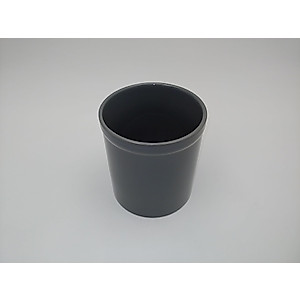 JL Missouri Parts & Misc. Utensil Crock Ceramic Heavy Grey Holder 7" Tall 6.5" Wide Stoneware Gray