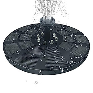 3.5WFloating Sun Outdoor Swimming Pools Feature Floating Fountains，Solar Water Fountain for Bird Baths, Garden Decoration, Swimming Pool, Ponds, Fish Tank and Aquarium (1PC)