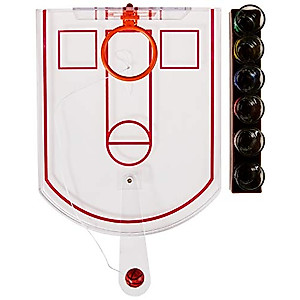 Crystal Clear Shot Glass Basketball Bar Game Set